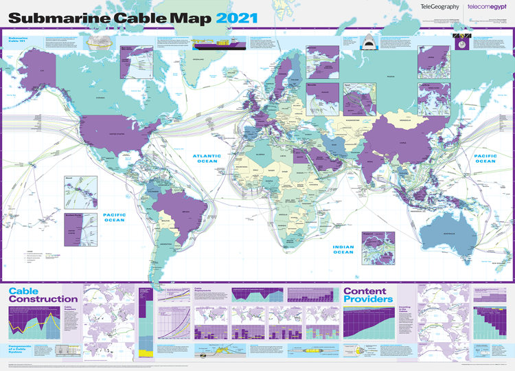 Futuristic 2025 Submarine Cable Map Unveils the Networks of Tomorrow