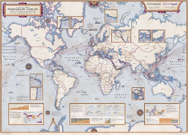 Futuristic 2025 Submarine Cable Map Unveils the Networks of Tomorrow
