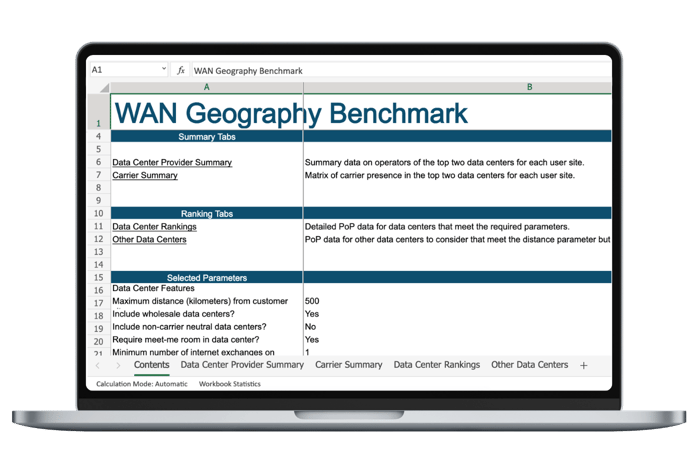 WAN Geography Benchmark